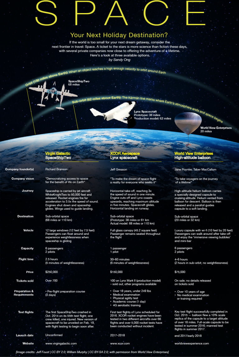 INFOGRAPHIC: Space — Your next holiday destination? - Scienceline